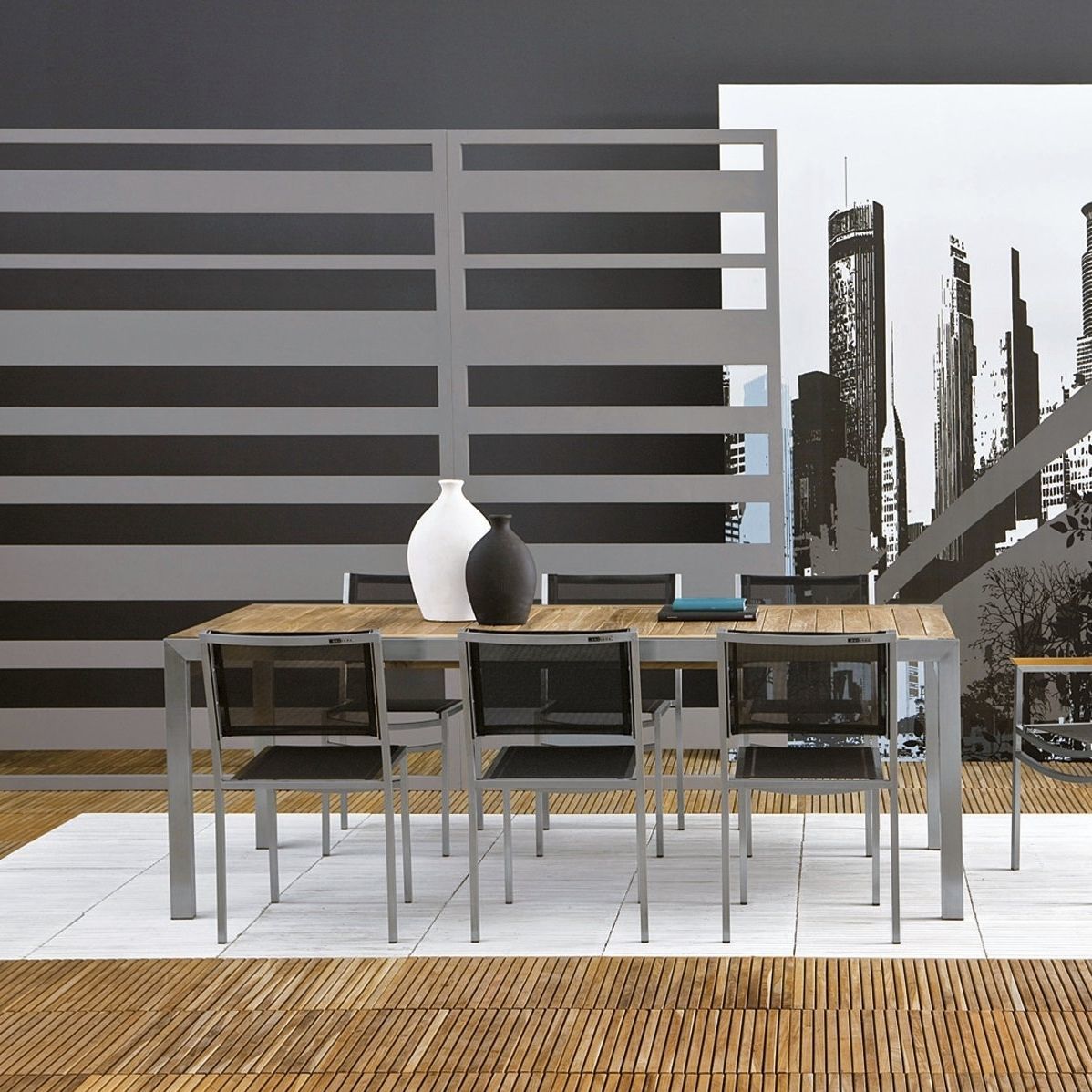 Contemporary dining table - Adamas - Il Giardino di Legno - teak / teak ...