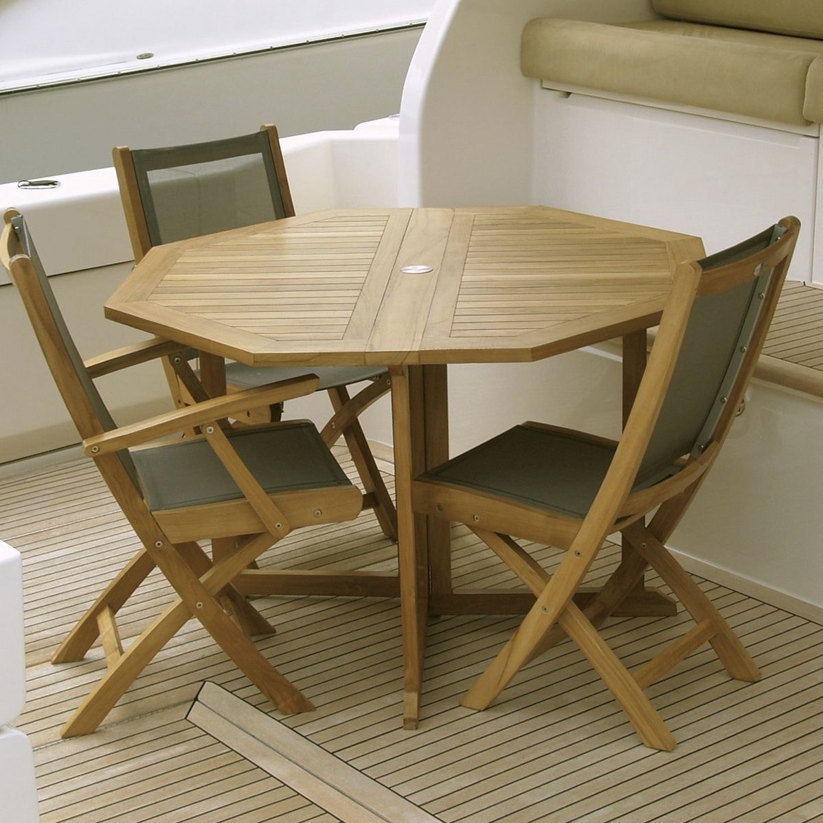 Contemporary dining table - Savana - Il Giardino di Legno - teak / teak ...