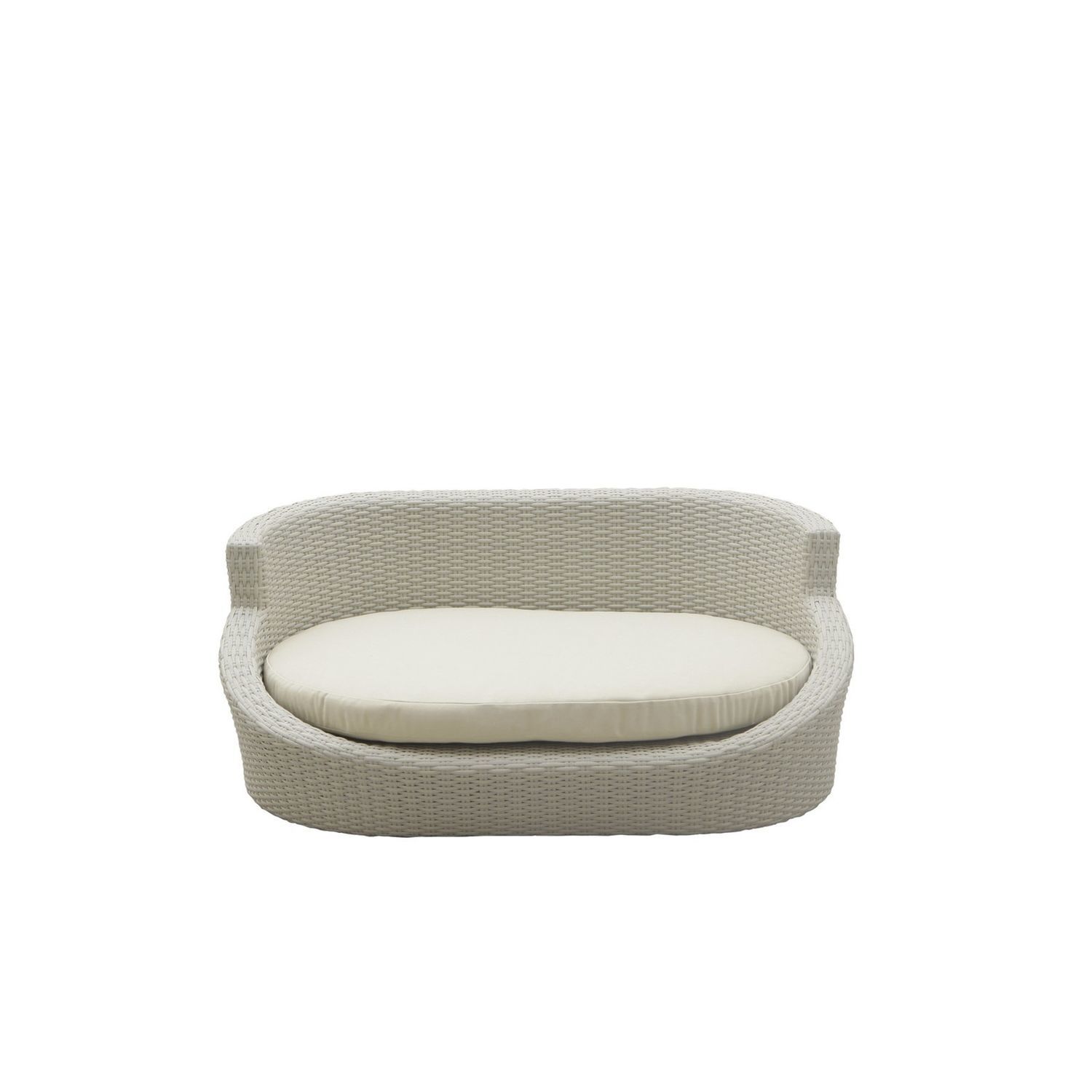 Fabric dog bed - Snoopy - Il Giardino di Legno - rattan / beige / with ...