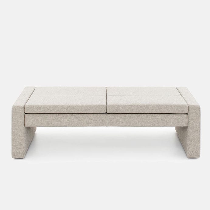 Modular upholstered bench - KEYPAD - Objekten - contemporary / wool / linen