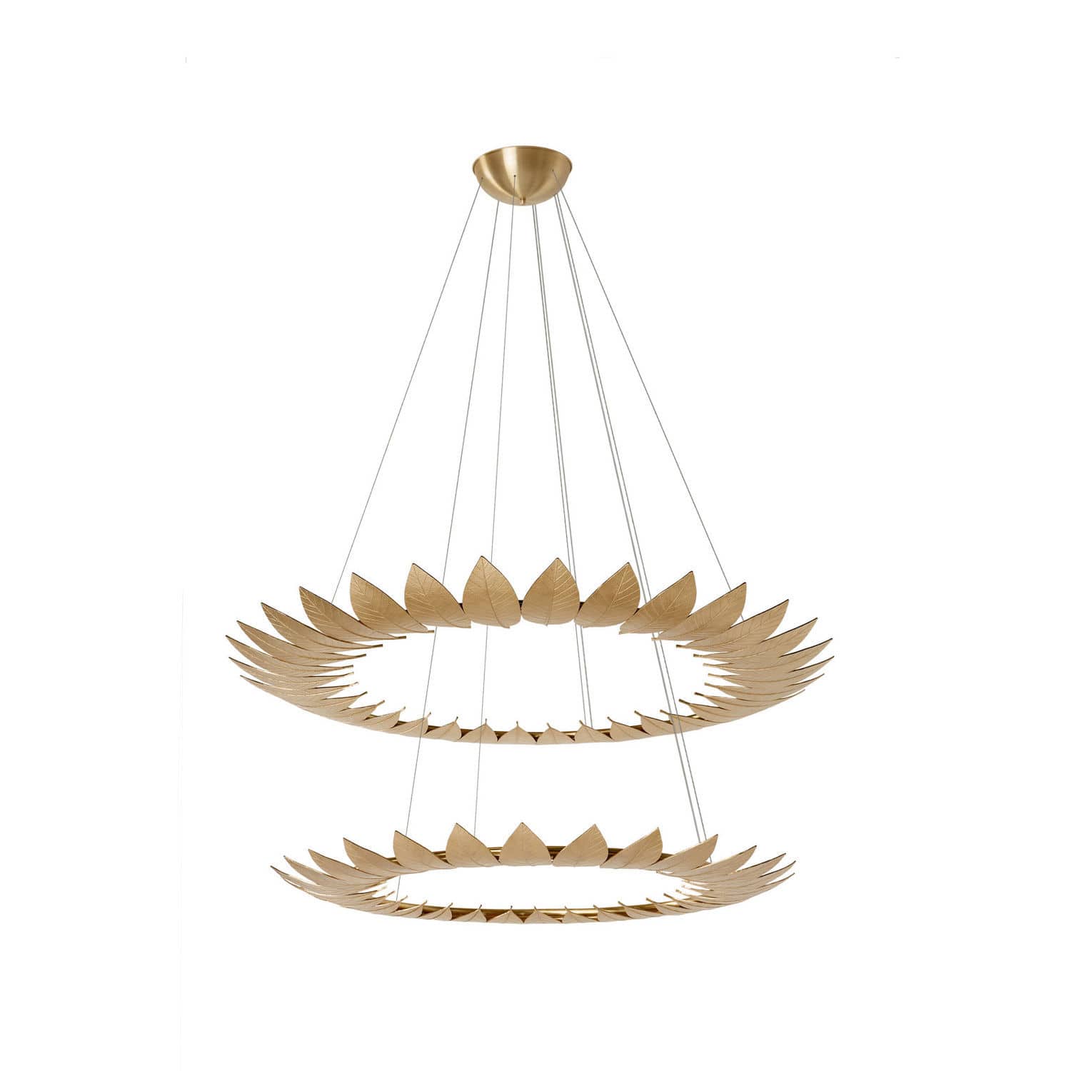 Pendant lamp - LEAF - Ginger & Jagger - metal / brass / brushed brass