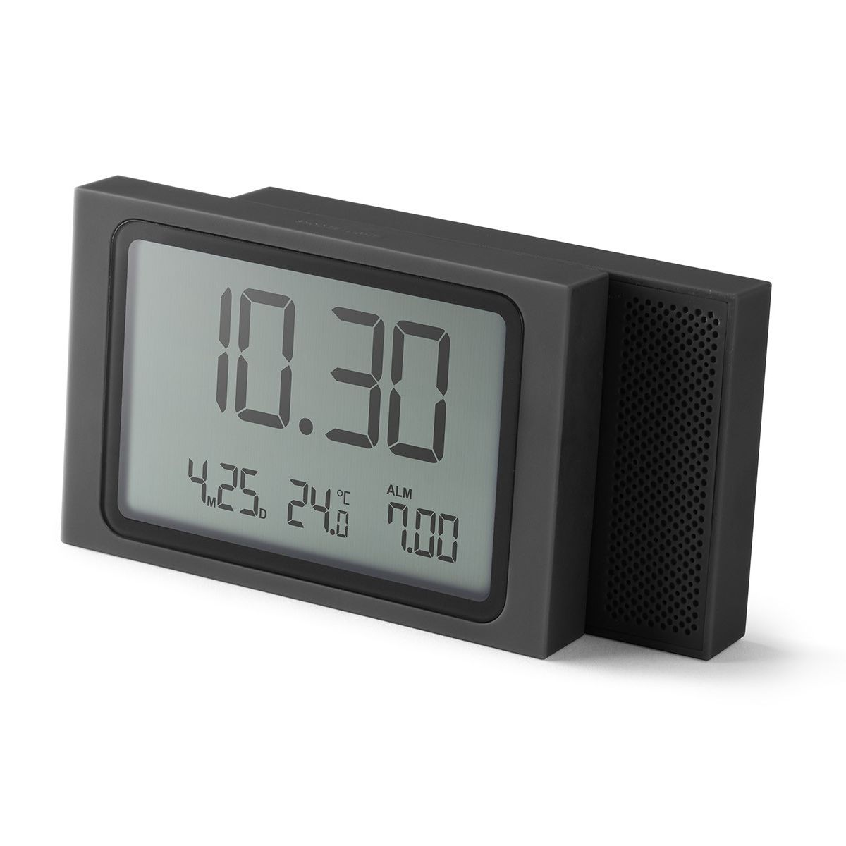 Contemporary clock - SLIDE : LR141G3 - LEXON - table / digital / aluminum