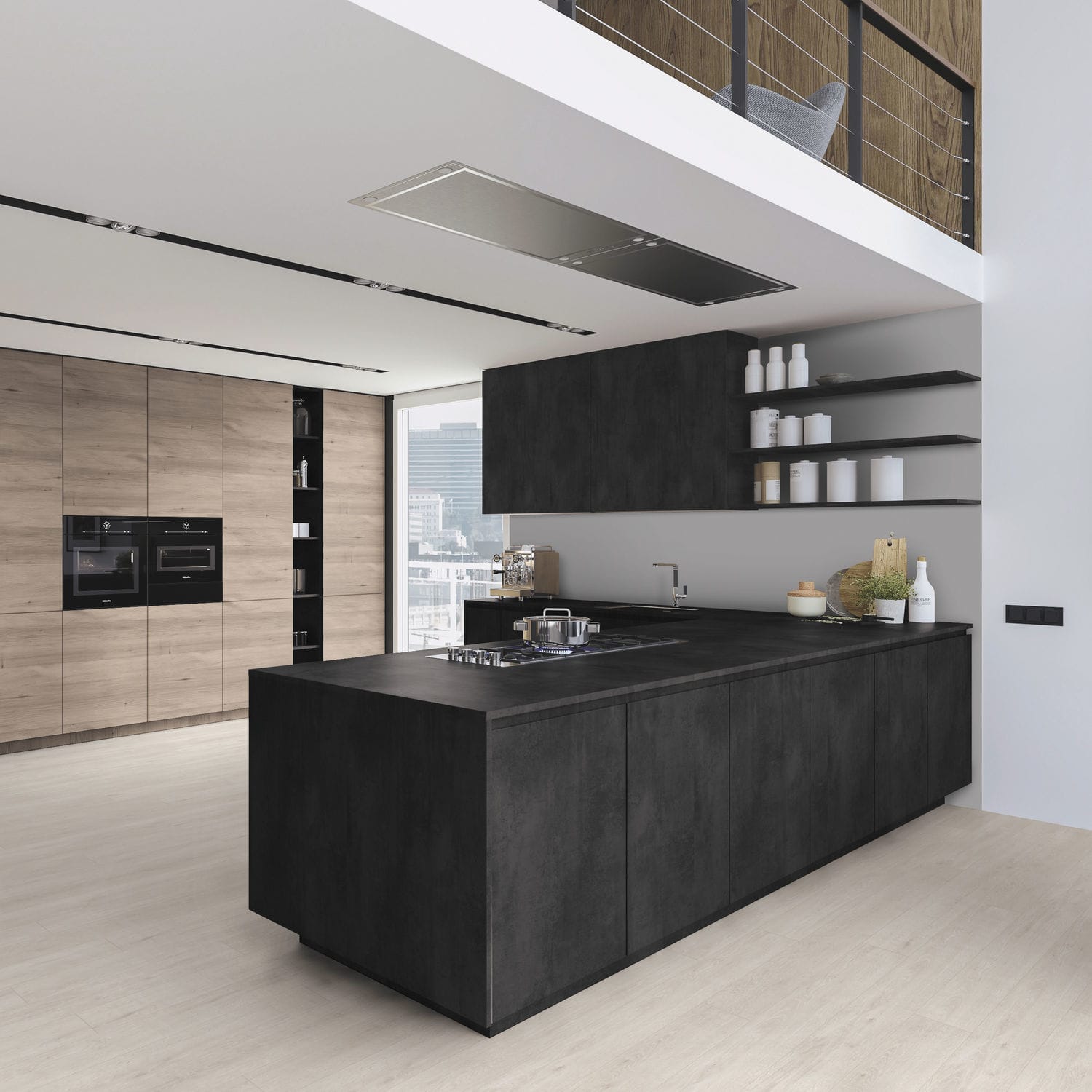 Furniture decorative panel - K2443 AI ABIES CLAY - Kaindl - for kitchen ...