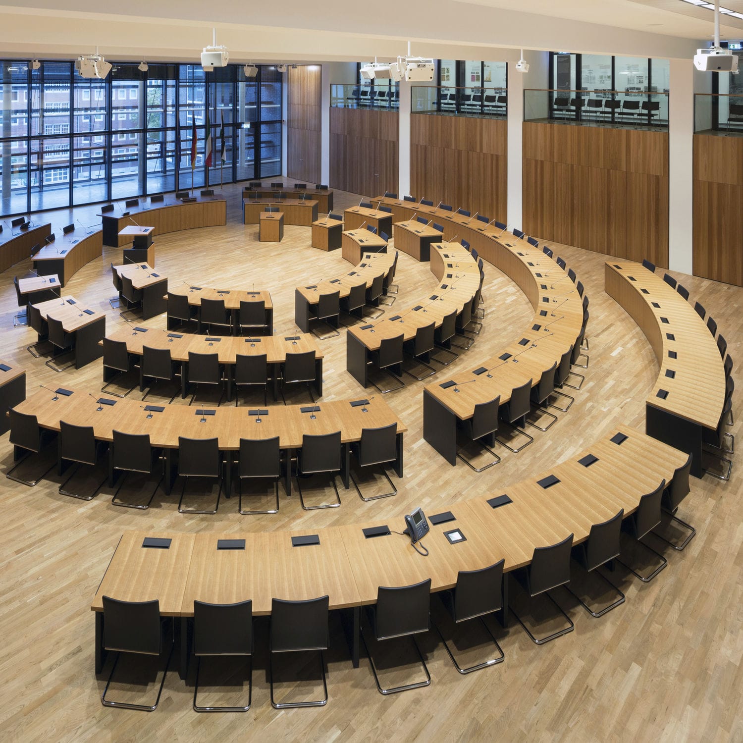 Contemporary conference table - .INTRA - Spiegels - wooden / wooden ...