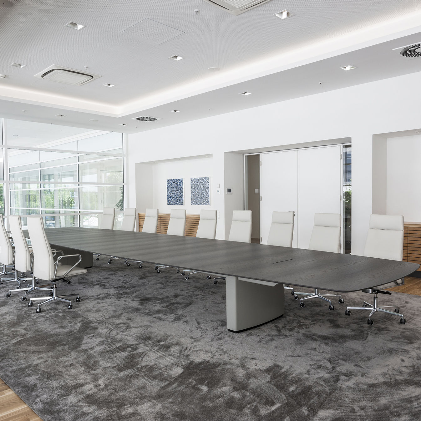 Contemporary conference table - .UNIT 6 - Spiegels - wooden / lacquered ...