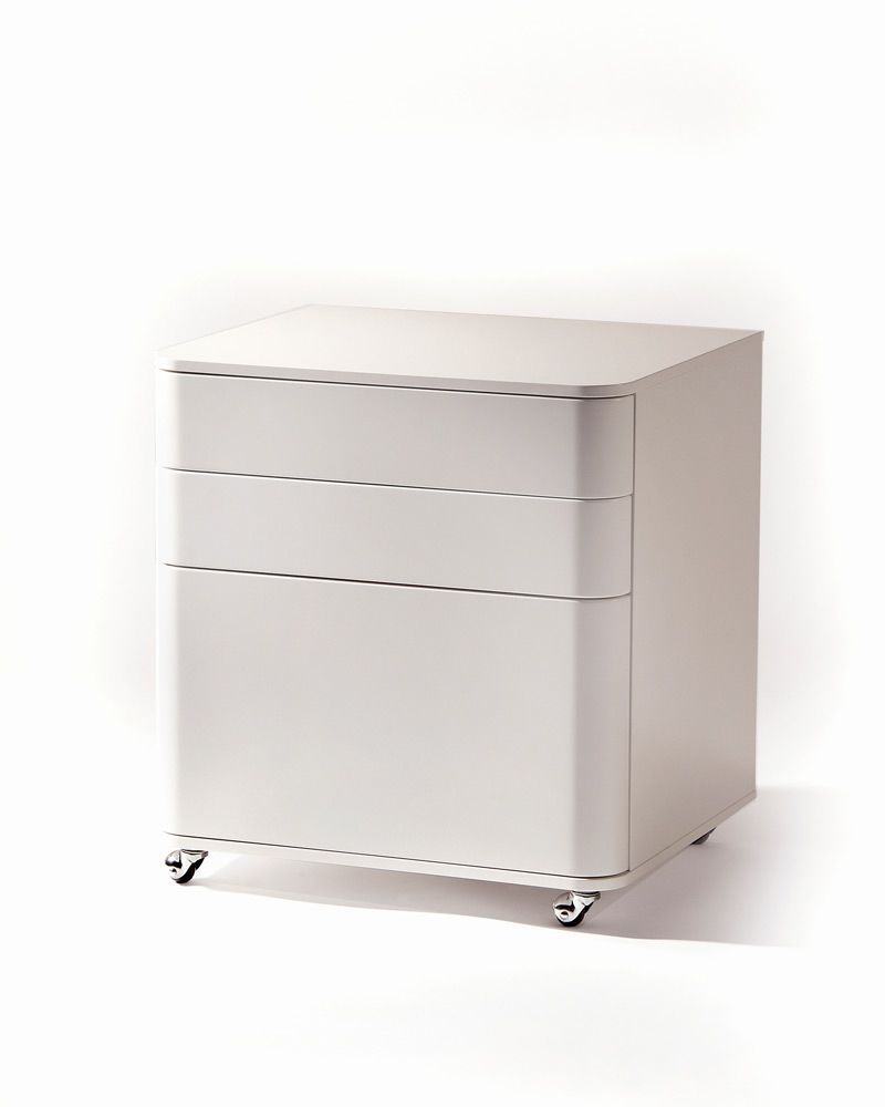 MDF office unit - COSIMO - ADENTRO - 3-drawer / on casters
