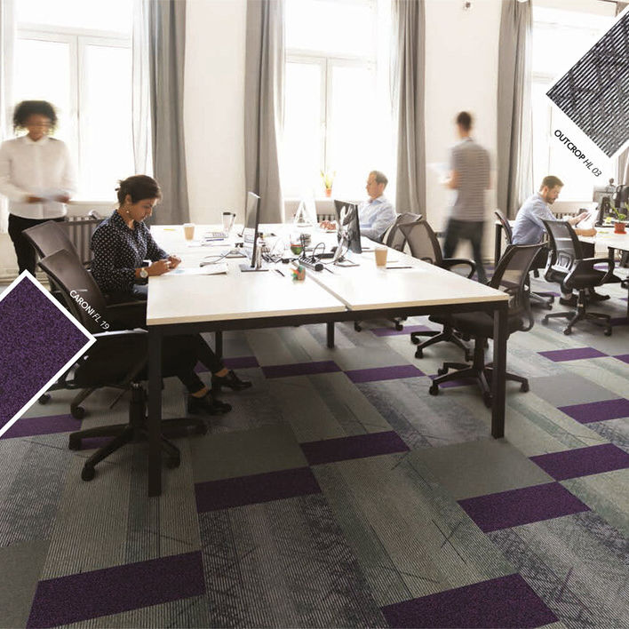 Carpet tile - PEAKS - Carpets Inter - tufted / loop pile / nylon