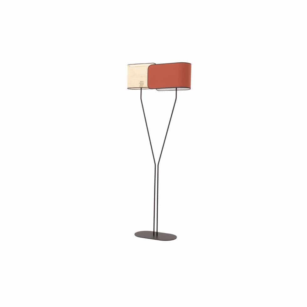 Floor lamp - LMP MARCUS - FLAM ET LUCE LUMINAIRES - textile / wood ...