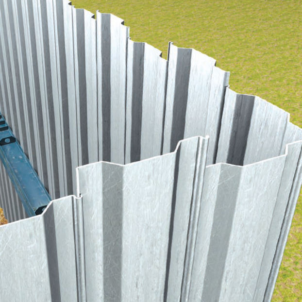 Metal sheet pile - TATA STEEL - reinforcement