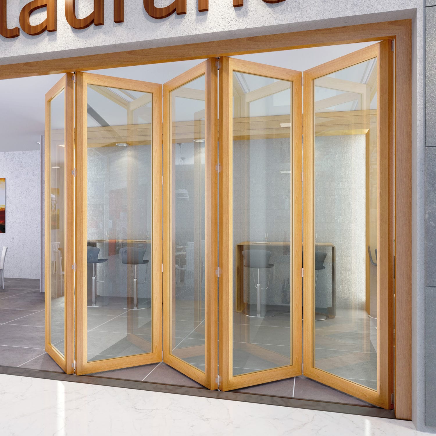 Aluminum sliding system - OPENTEC FWF100 - MANTION SAS - glass door ...