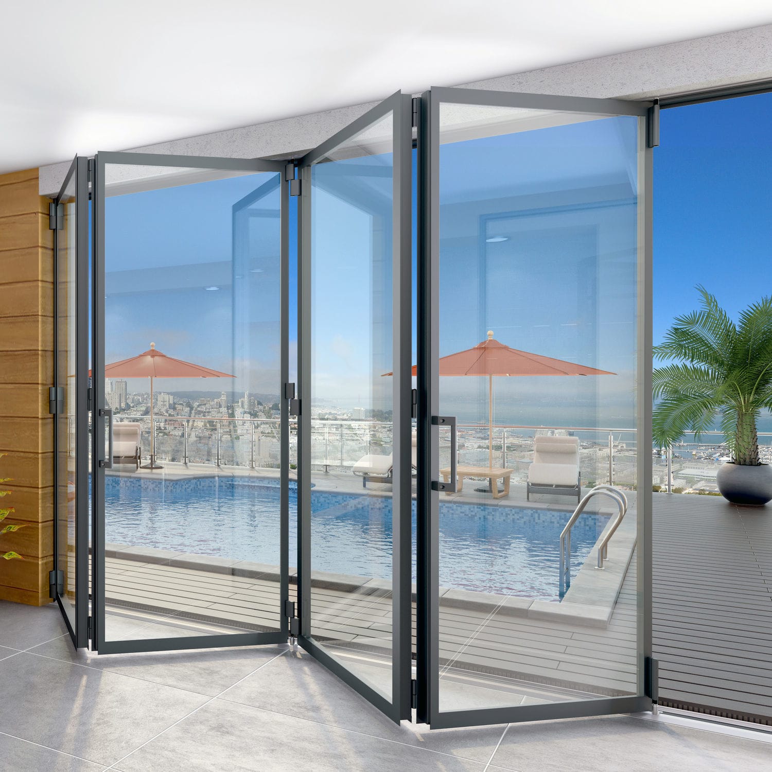 Aluminum sliding system - OPENTEC FMF150 - MANTION SAS - stainless ...