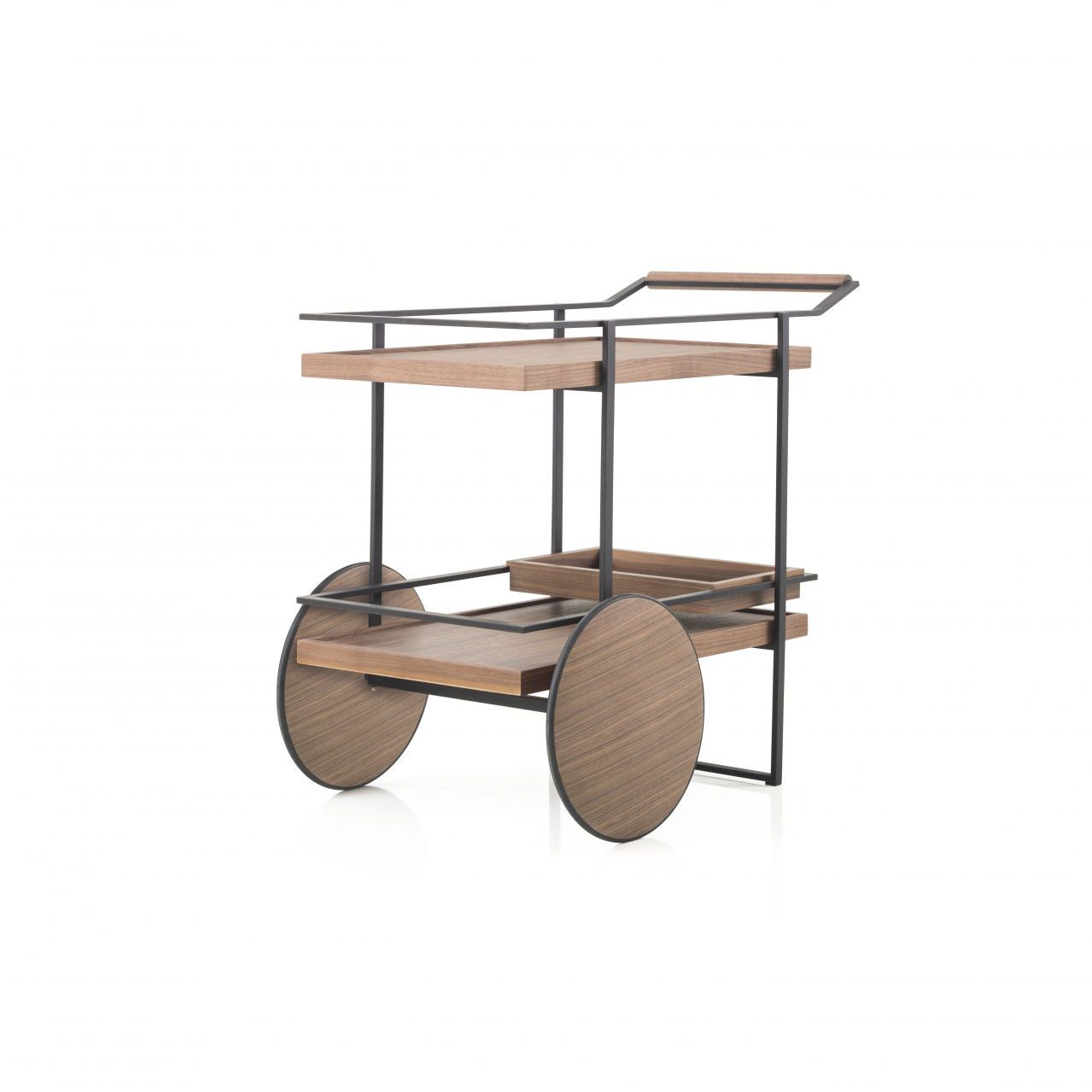 Home service trolley - JAMES - STELLAR WORKS - solid wood / steel ...