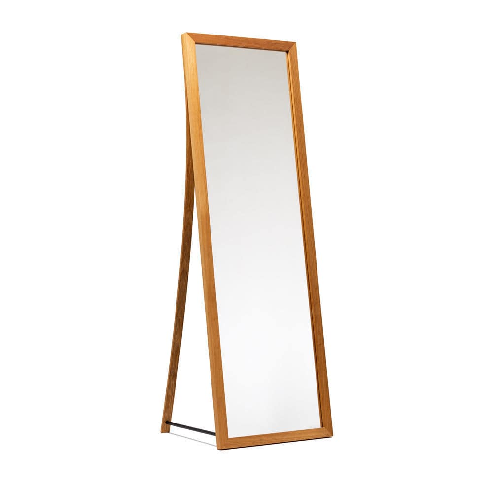 Free-standing mirror - WEDOWOOD - contemporary / rectangular / oak