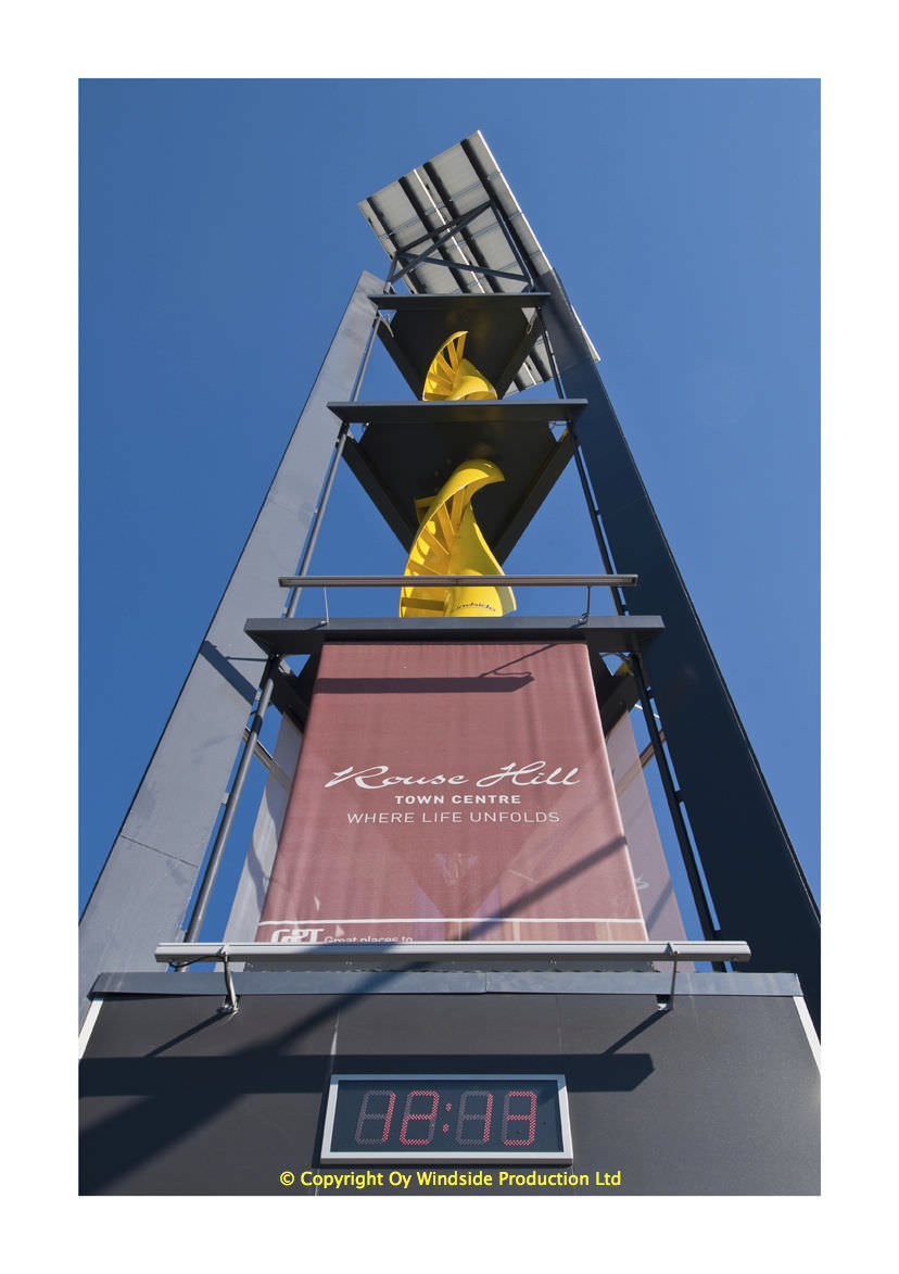 Vertical-axis small wind turbine - WS-4 RANGE - Windside - helical ...