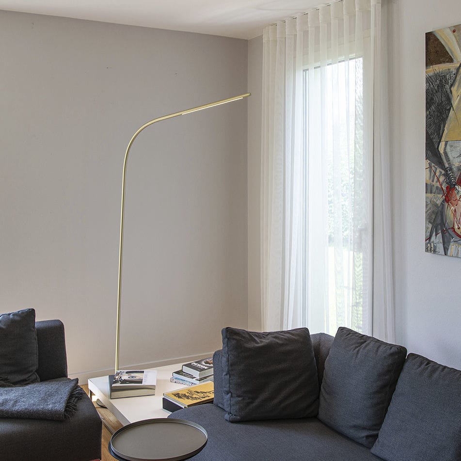 Floor-standing lamp - PALITO - Sattler GmbH - aluminum / contemporary ...