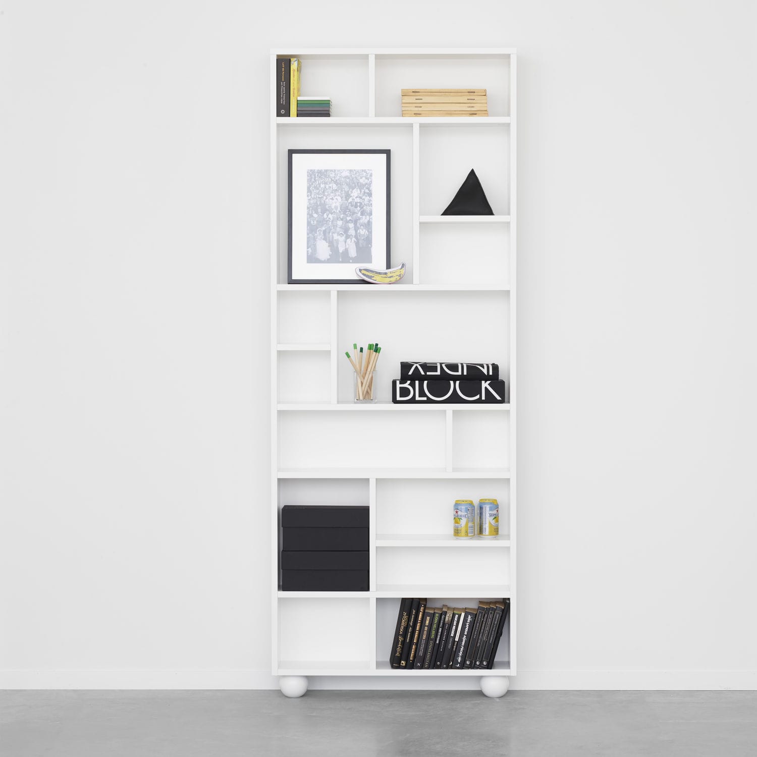 Contemporary shelf - FIELDS - A 2 designers - MDF / solid wood