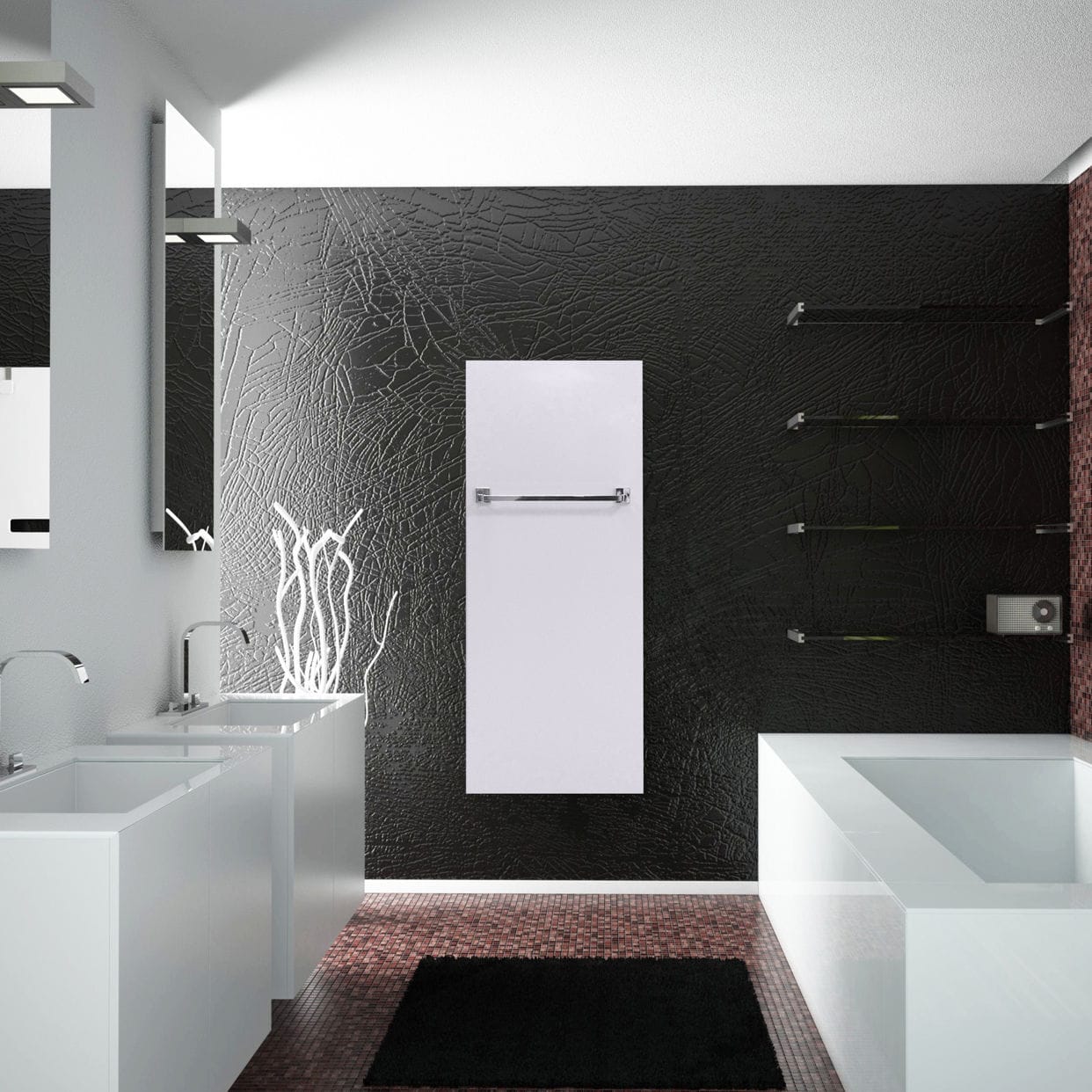 Hot water towel radiator - ARLECCHINO - TONON EVOLUTION - 0...500 w ...