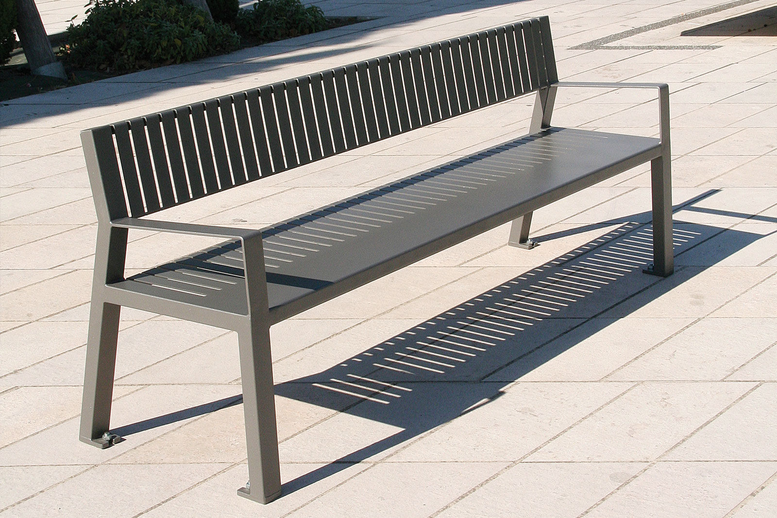 Contemporary public bench - GENERIC - ACCENTURBA - steel / with ...