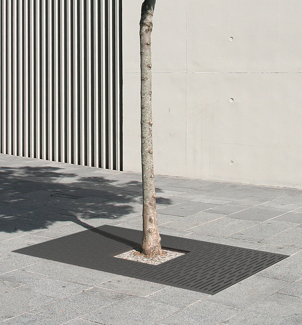 Rectangular tree grate - PANORAMIC - ACCENTURBA - galvanised steel ...