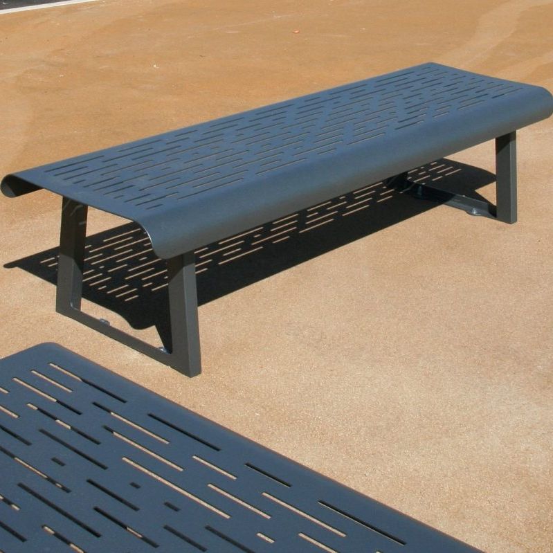 Contemporary public bench - PANORAMIC - ACCENTURBA - sheet steel ...