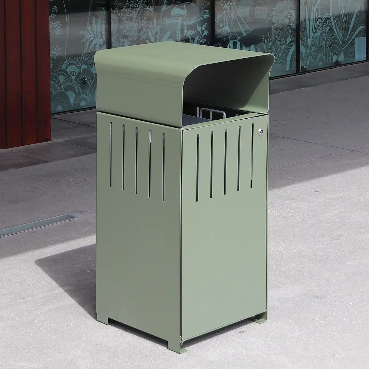 Public trash can - IMAGINE - ACCENTURBA - thermo-lacquered steel / with ...