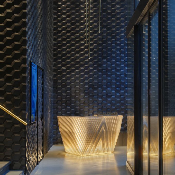 Cement tile - HEXXXA-3D - IVANKA - indoor / wall / hexagonal