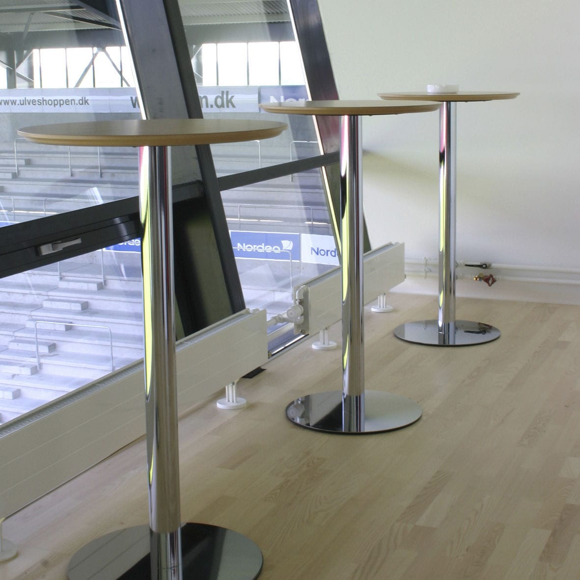 Contemporary high bar table - TRAIN - House of Finn Juhl – Onecollection - stainless steel ...