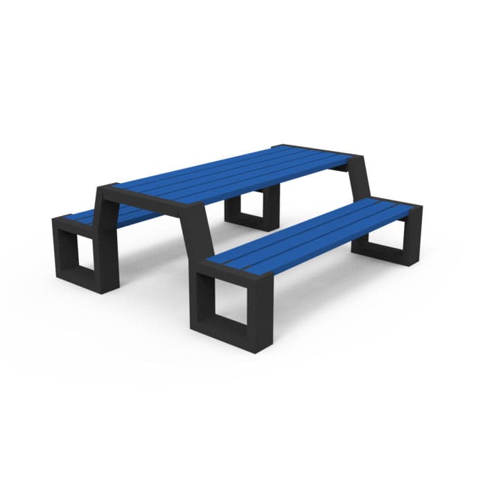 Contemporary table and bench set - Matrix - PLAS ECO - recycled plastic ...