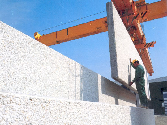 Panel curtain wall - Pujol - precast concrete