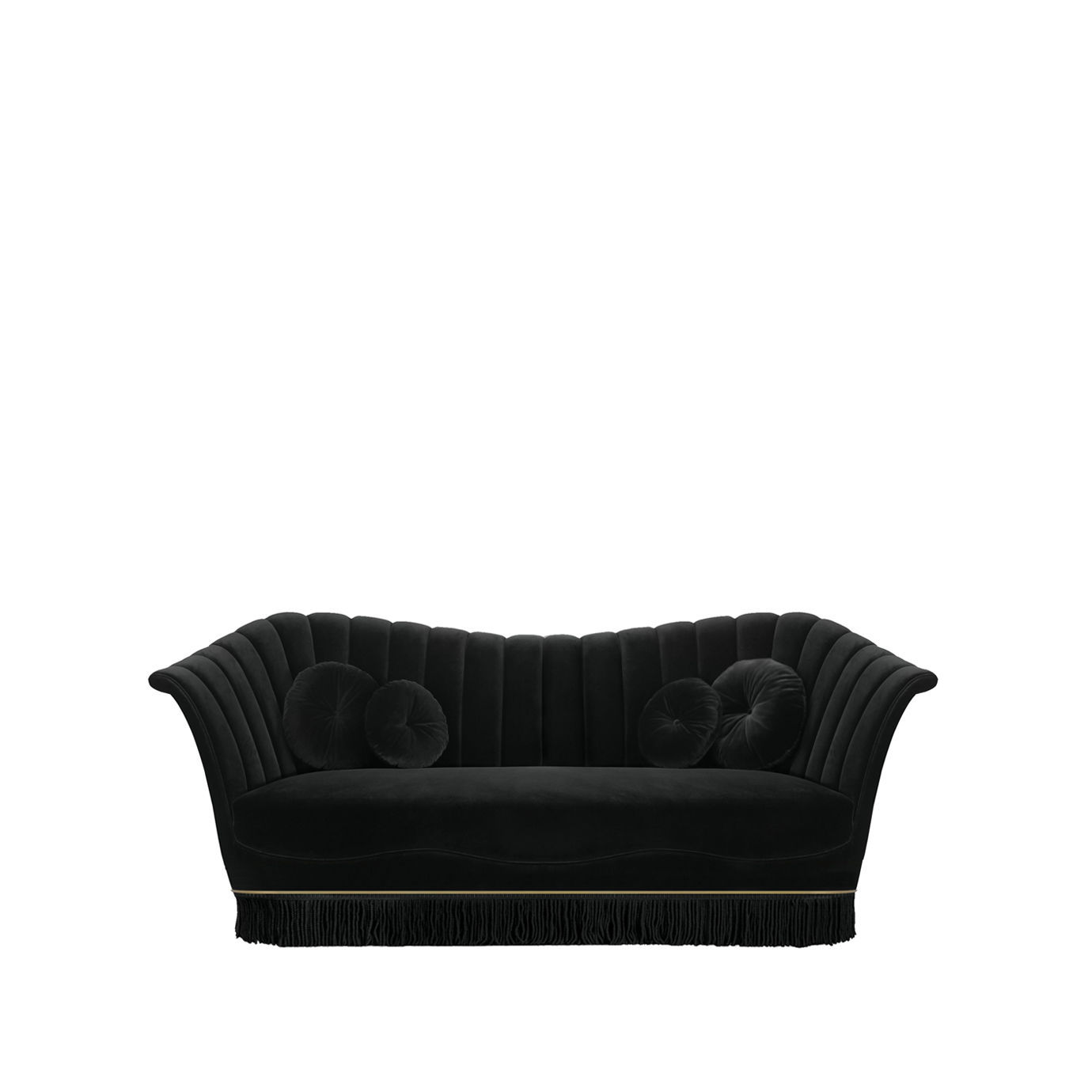 Traditional sofa - CAPRICHOSA II - KOKET Love Happens - black / velvet