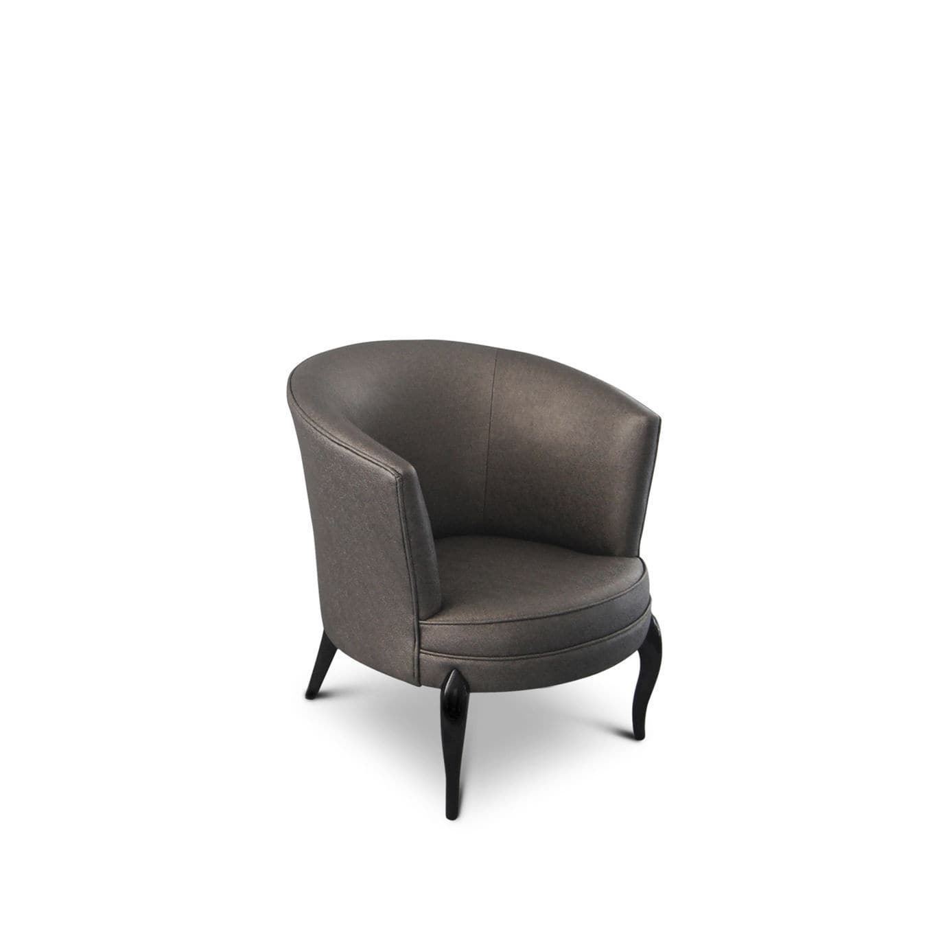 Traditional armchair - DÉLICE - KOKET Love Happens - fabric / gray / brown