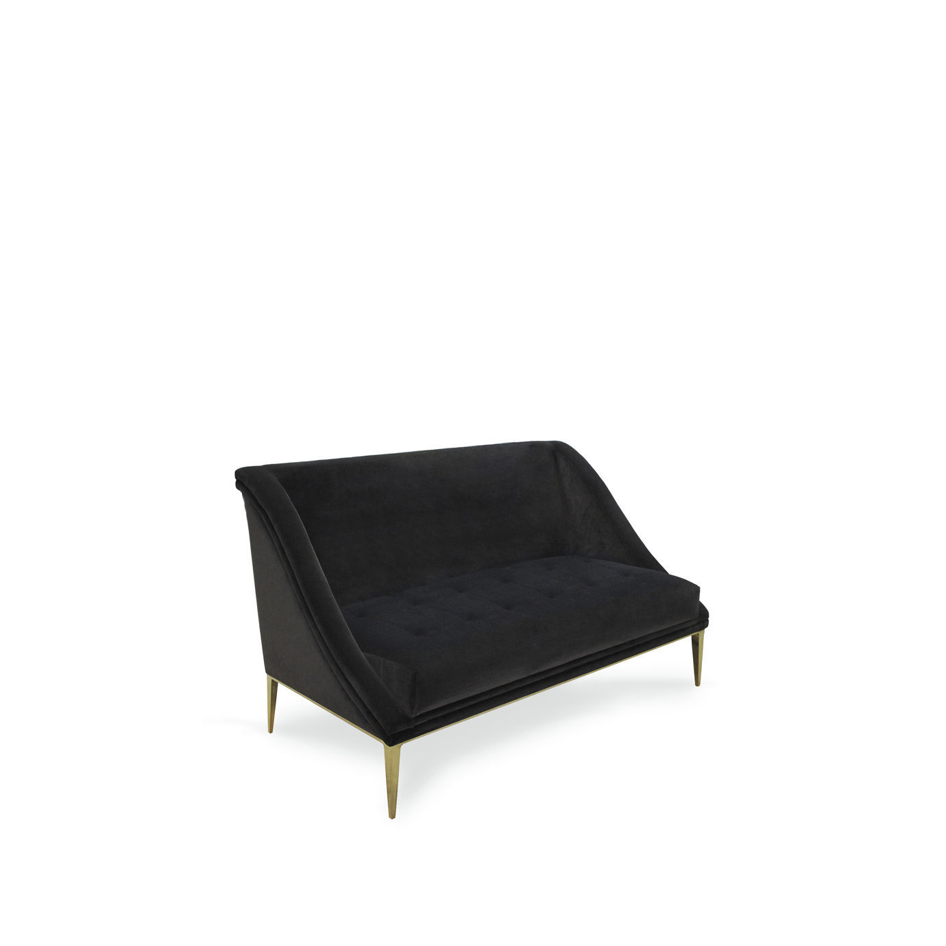 Traditional sofa - GEISHA - KOKET Love Happens - velvet / gray / black