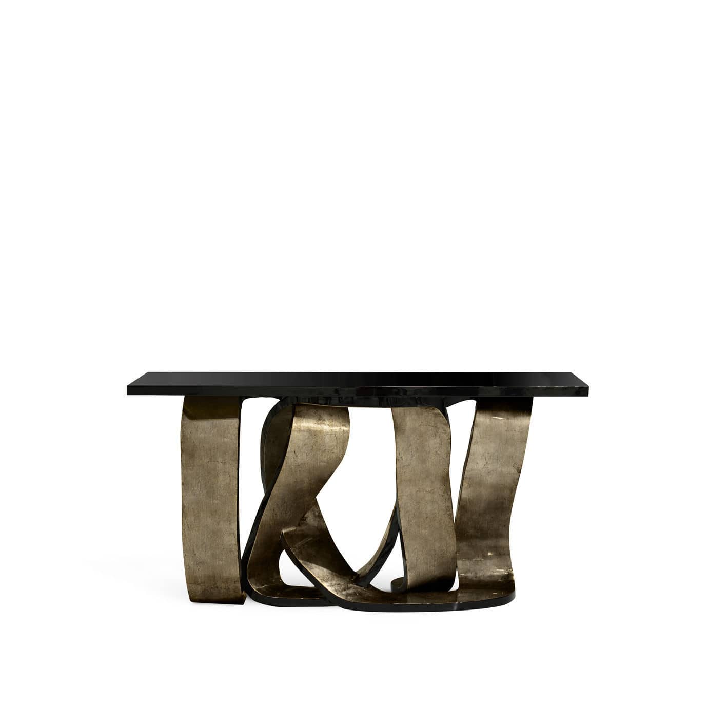 Contemporary sideboard table - RIBBON BROKEN SILVER LEAF - KOKET Love ...
