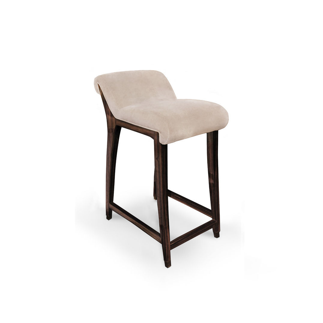 Traditional bar stool - INCANTO - KOKET Love Happens - velvet / ebony ...