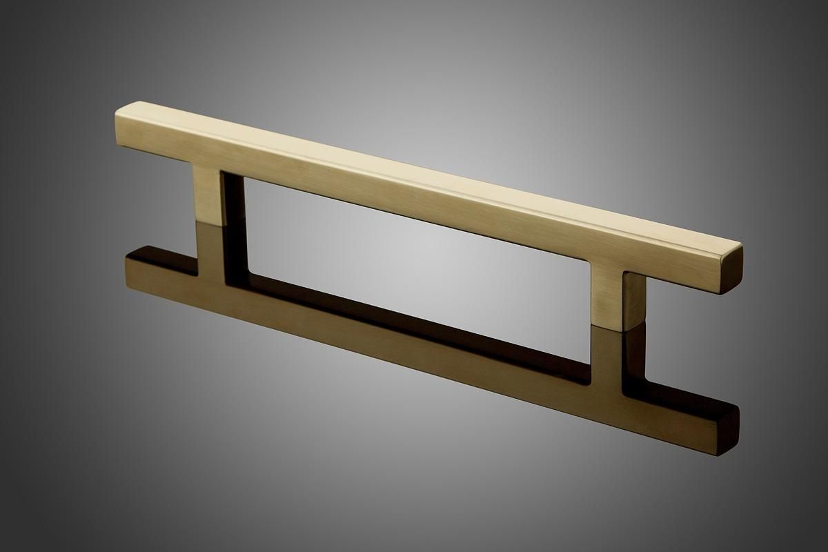 Door pull handle - RECTANGULAR - FORMS+SURFACES - brass / bronze ...