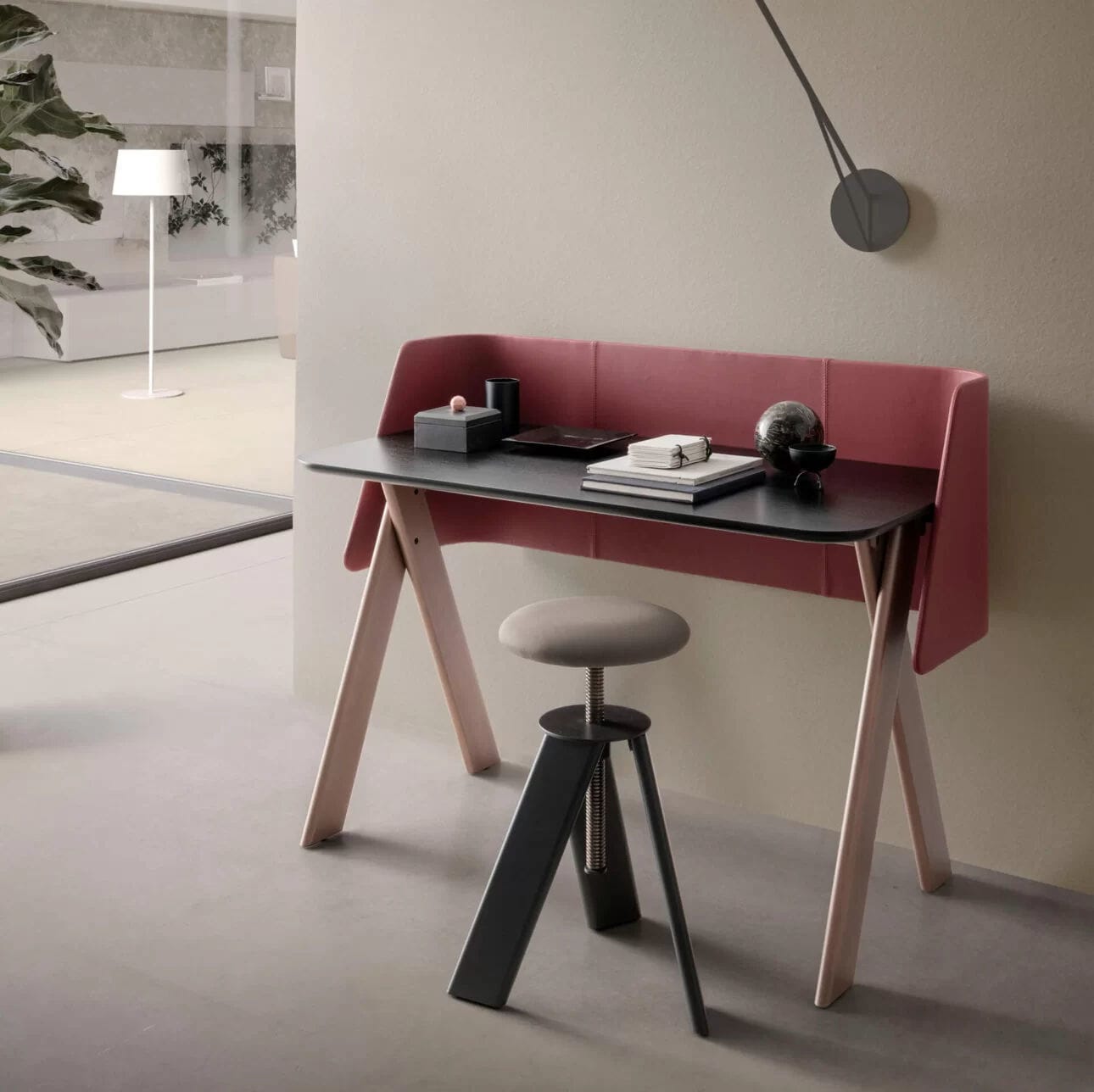 Free-standing desk - Squid - Presotto - contemporary / wooden / straight