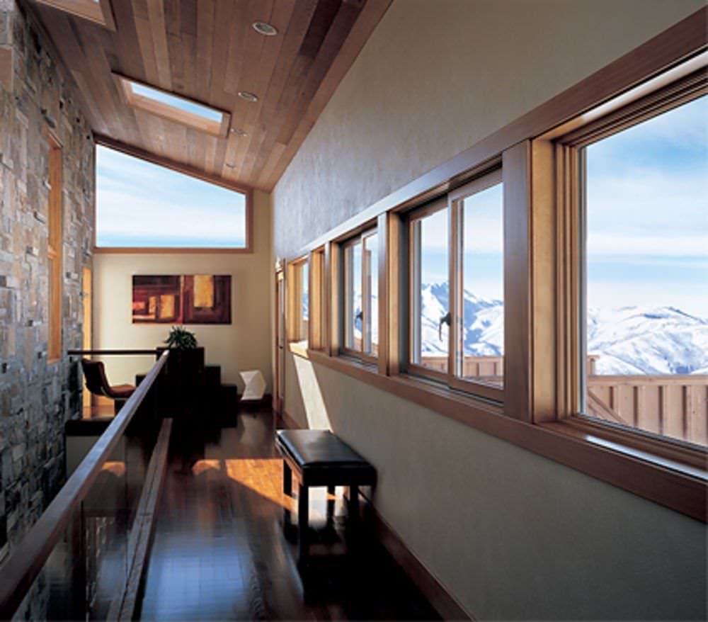 Wooden window - 400 - Andersen - sliding / double-glazed / FSC certified