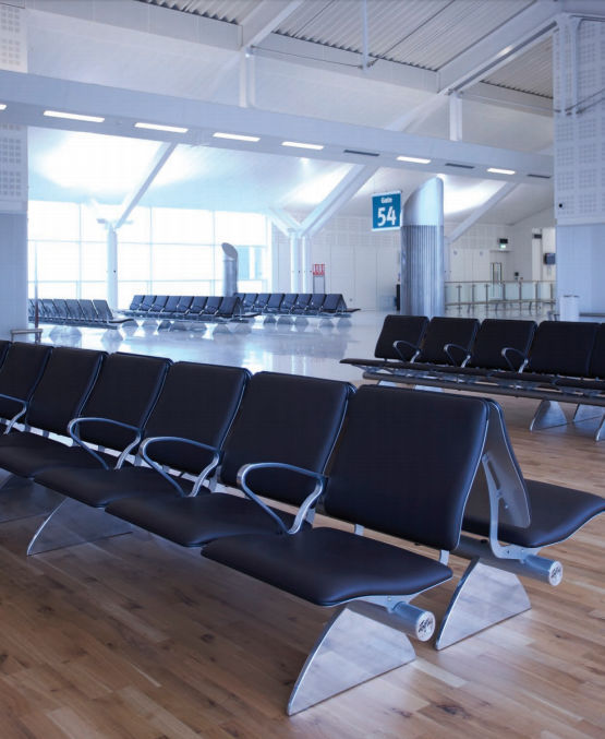 Metal beam chair - ZENKY PLUS - Zoeftig - artificial leather ...