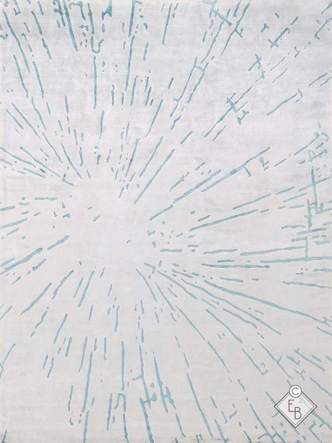 Contemporary rug - BLOOM STAMP FROST - Edition Bougainville - patterned ...