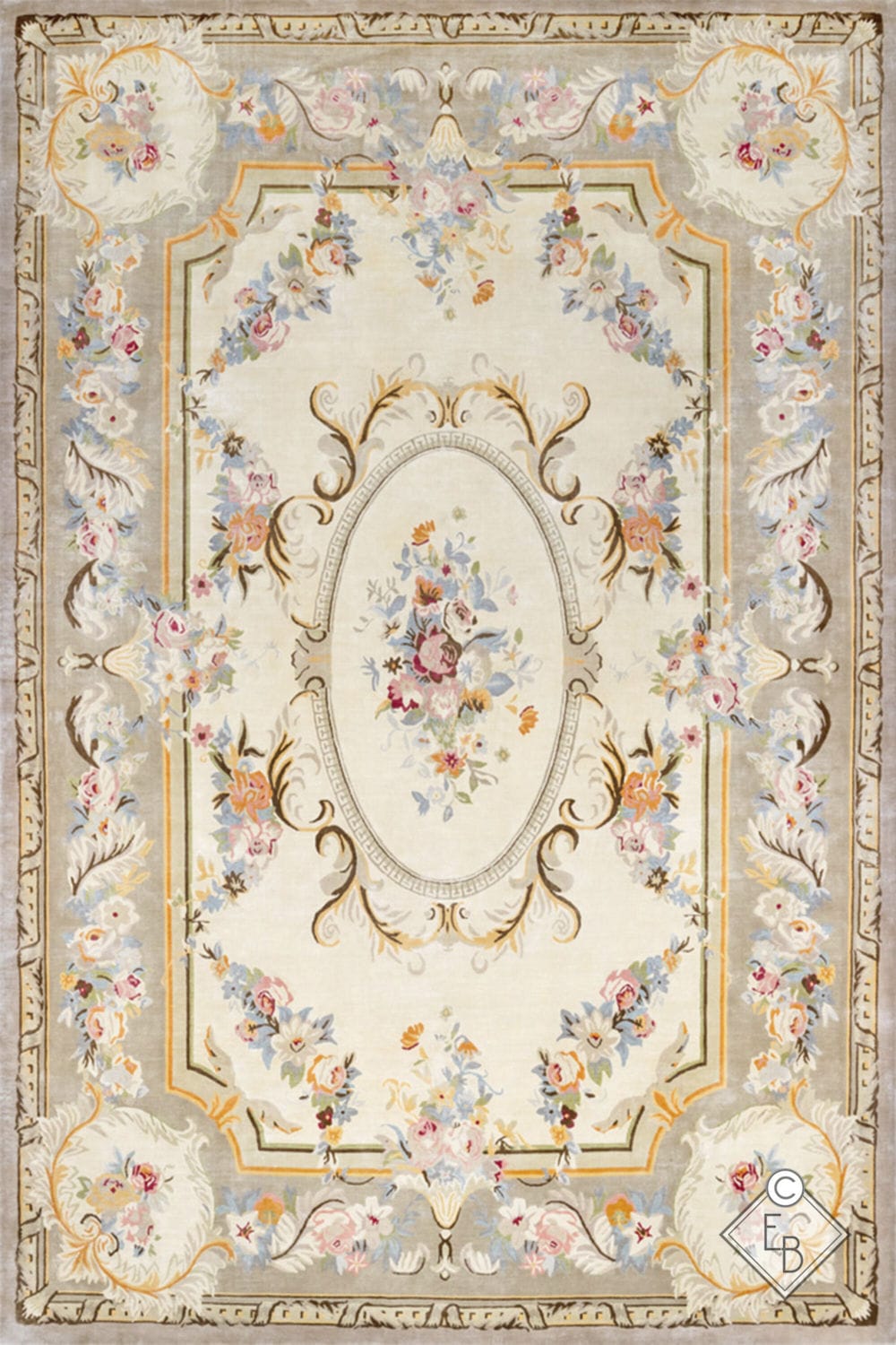 Traditional rug - FONTENAY STANDARD - Edition Bougainville - floral ...