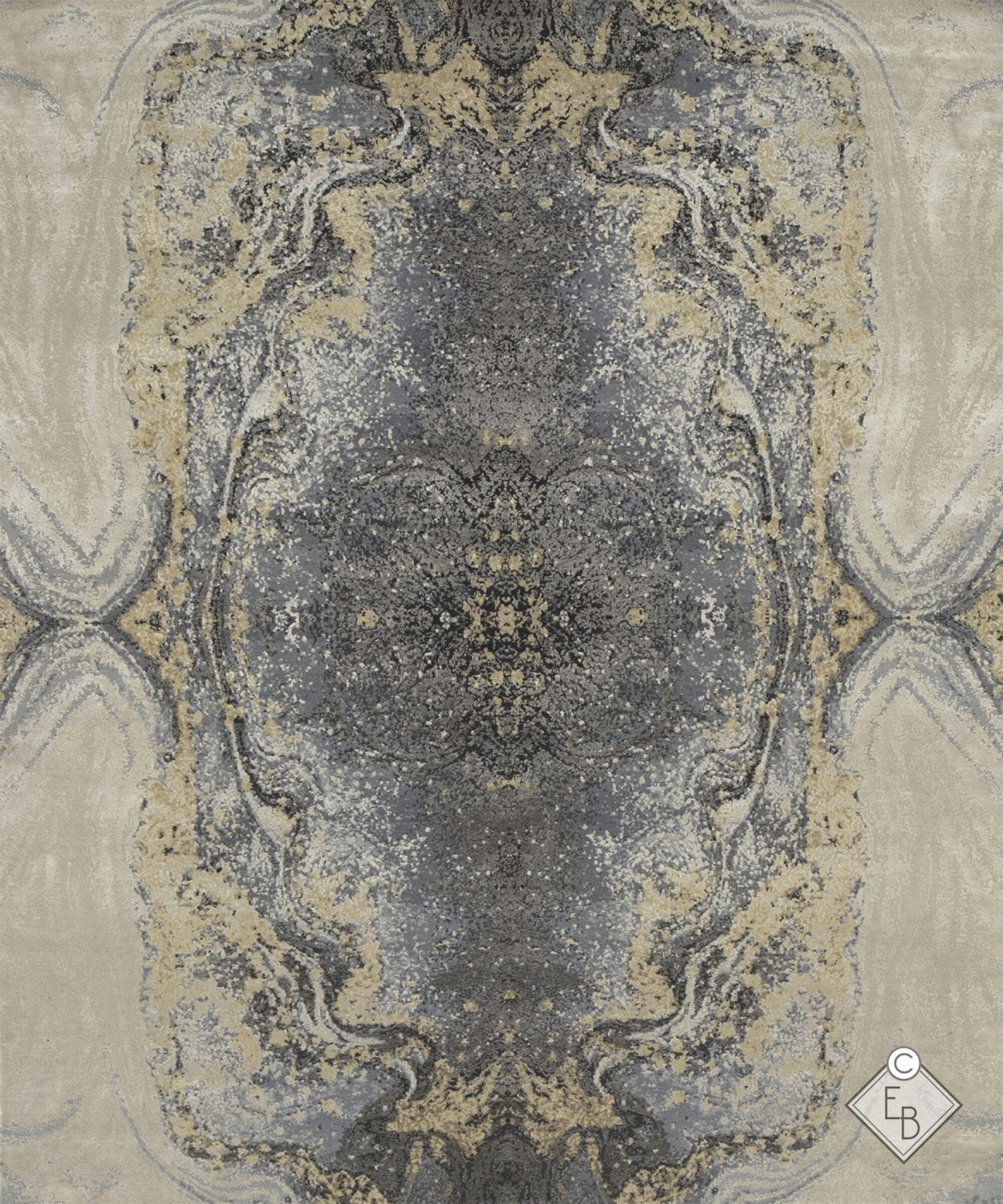 Contemporary rug - GEODE EAGLE - Edition Bougainville - patterned / PET ...