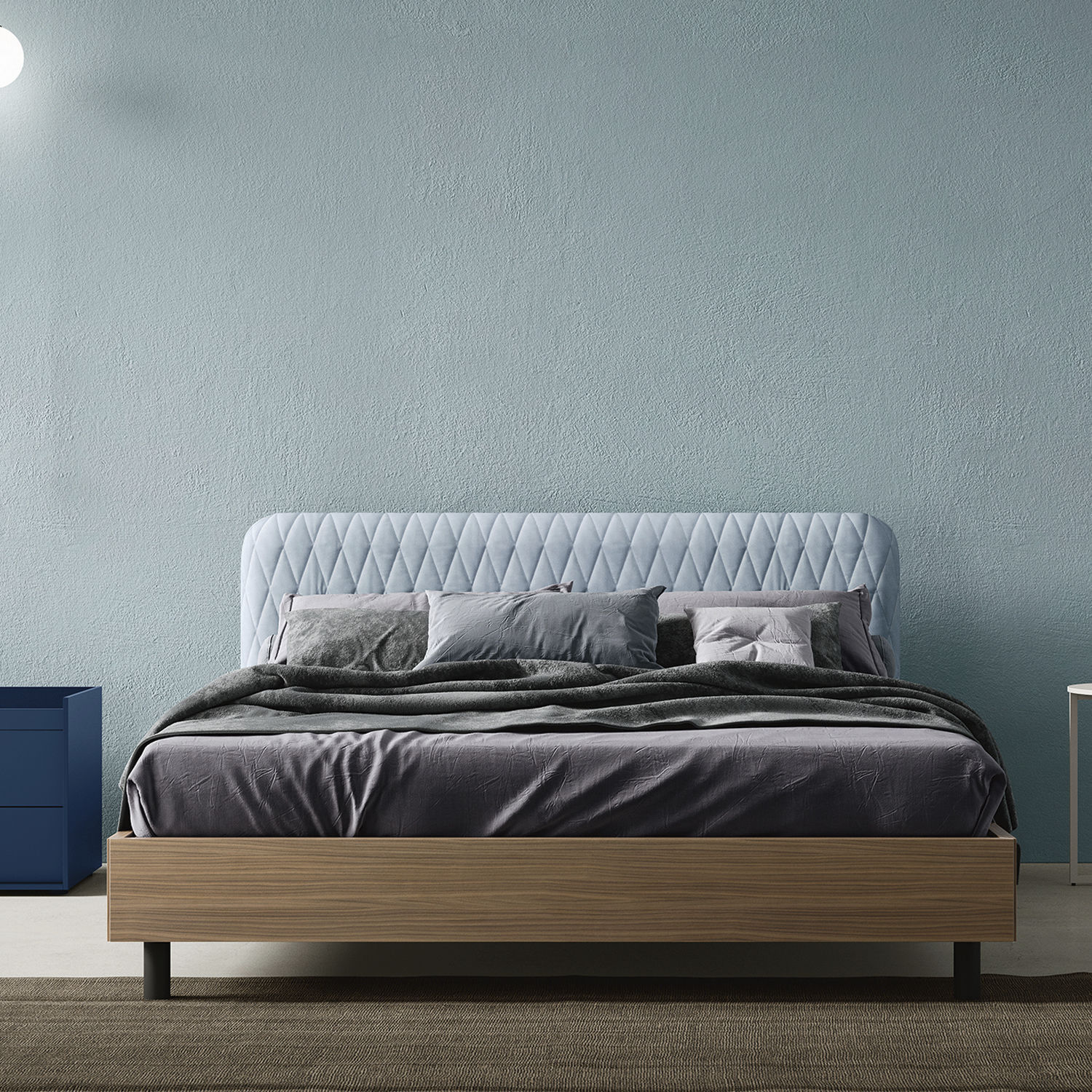 Double bed - WING - ZALF spa - contemporary / with upholstered ...