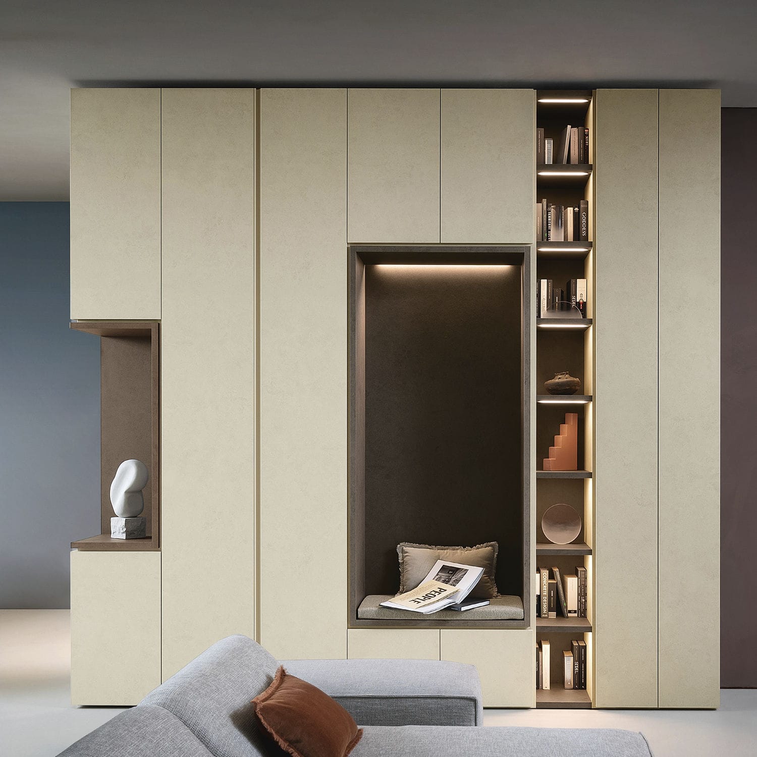 Modular bookcase - Freespace SM2503 - ZALF spa - corner / contemporary ...