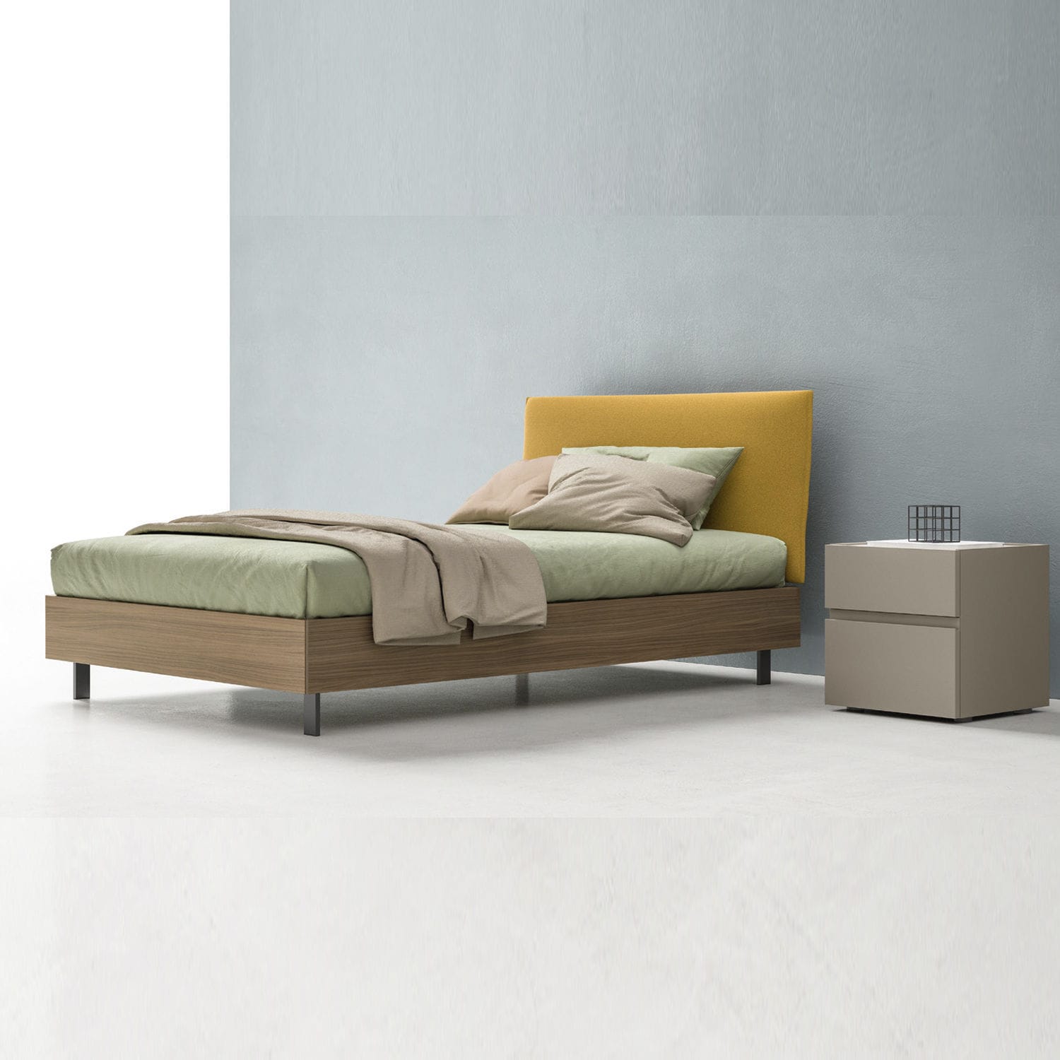 Single bed - SOFT - ZALF spa - semi-double / contemporary / with ...