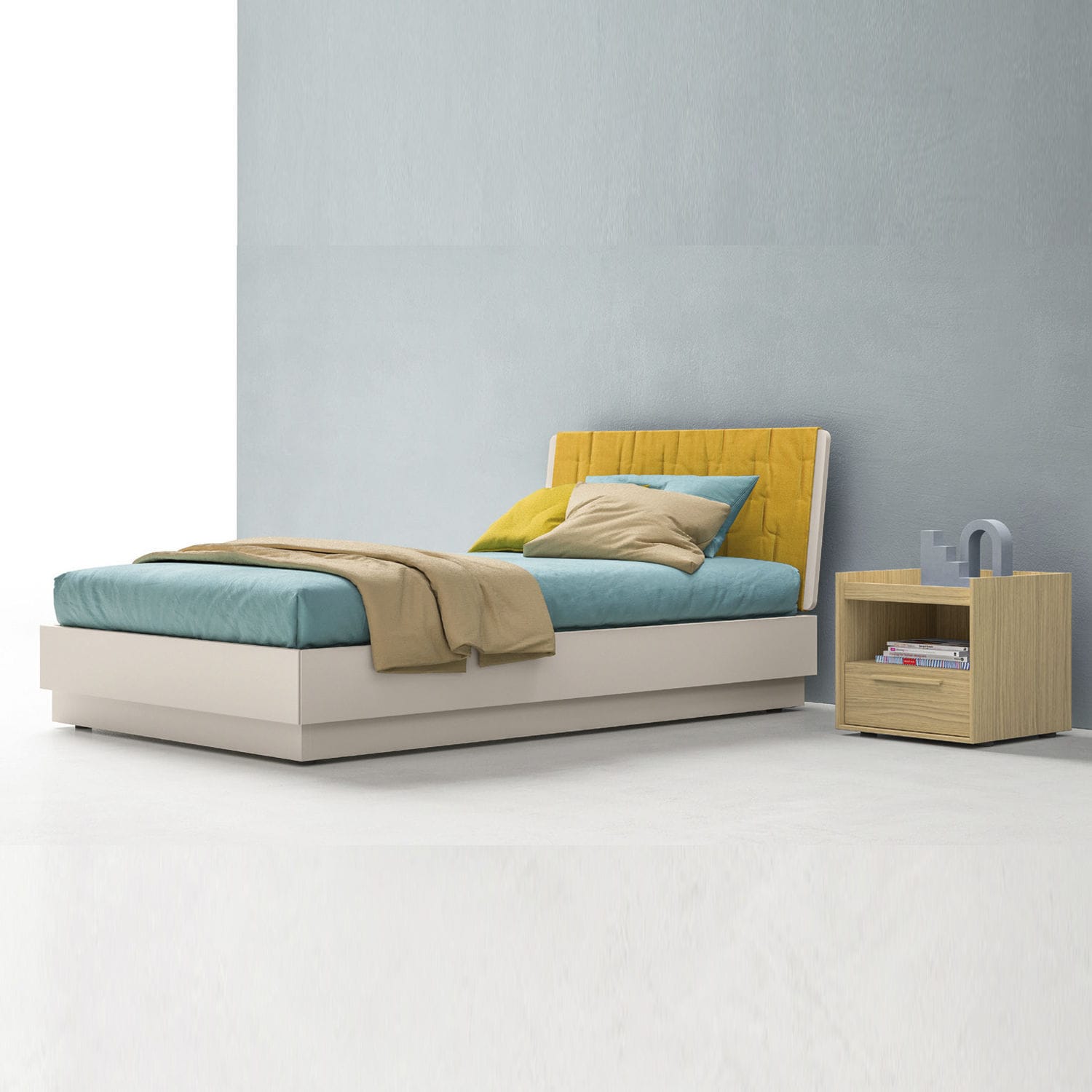 Single bed - TABLET - ZALF spa - contemporary / with headboard / with ...