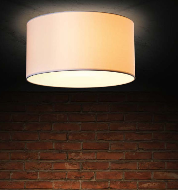 Contemporary ceiling light - LOFT - STENG - round / cotton / acrylic glass
