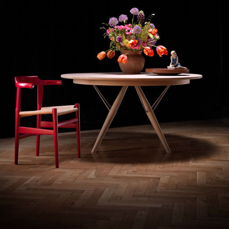 Traditional chair - pp68/pp58 - PP MØBLER - indoor / leather / rope