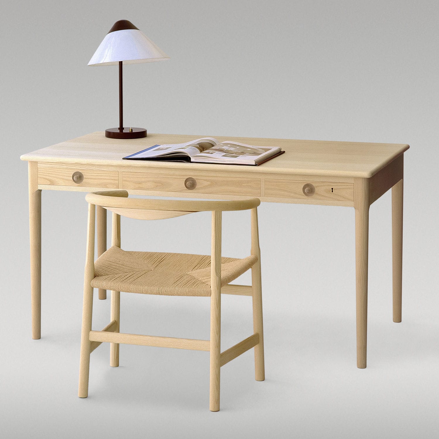 Free-standing desk - pp305 - PP MØBLER - contemporary / solid wood ...