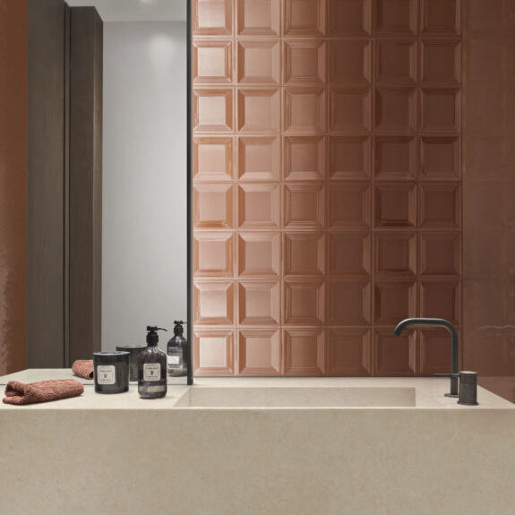 Porcelain stoneware tile - BLISS - MARAZZI - matte / structure / brick