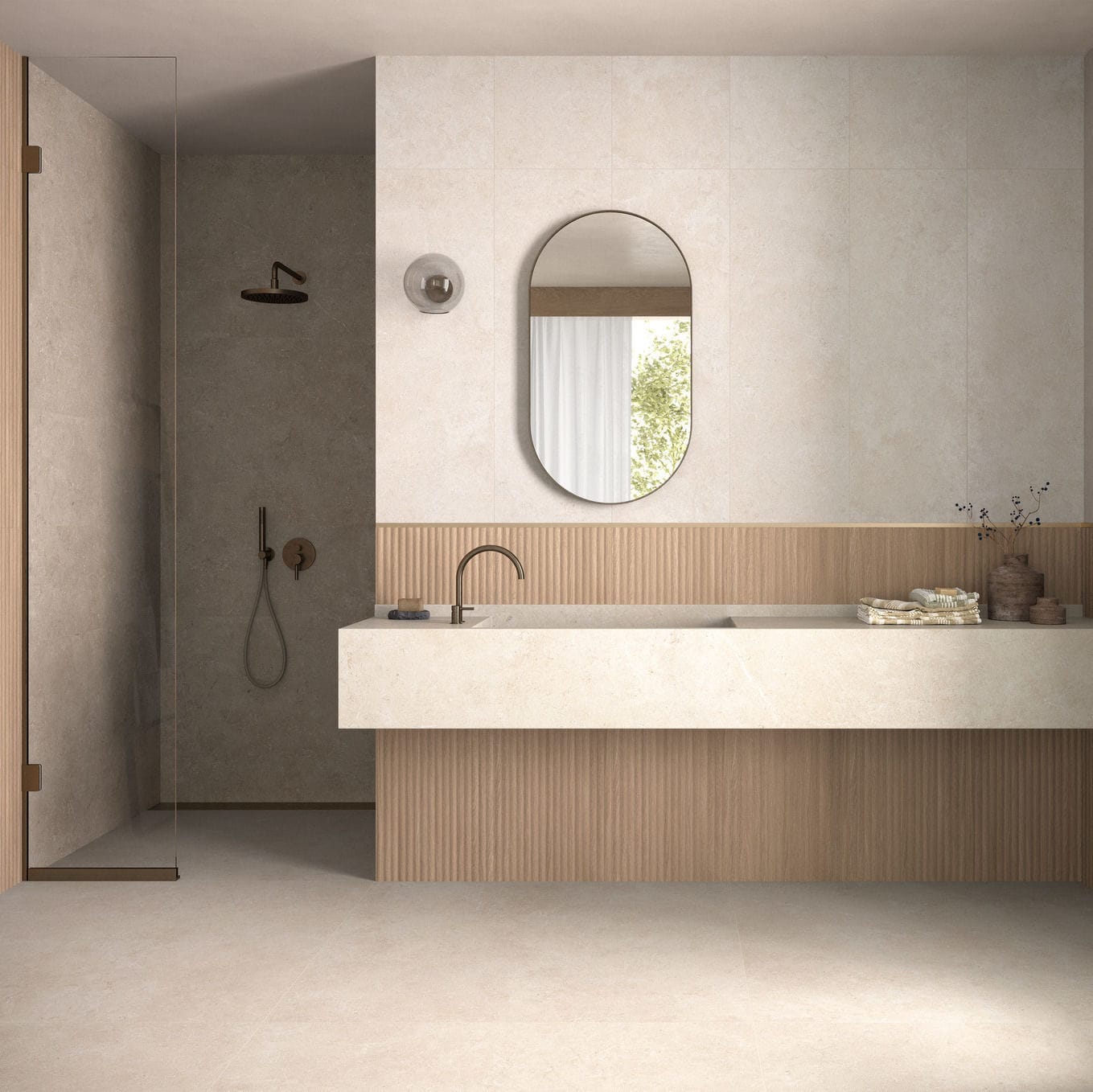 Ceramic wall cladding panel - BOISERIE - MARAZZI - glazed ceramic ...